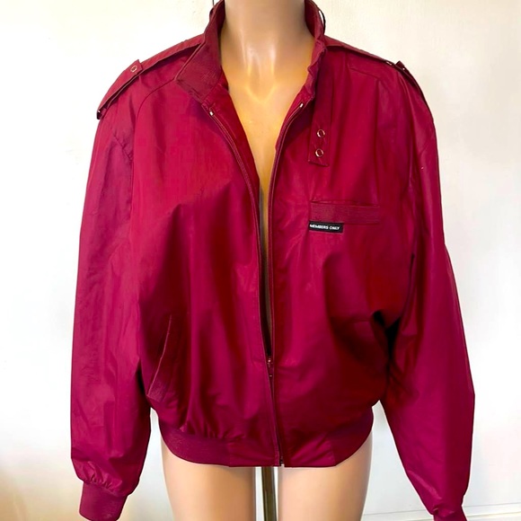 Members Only | Jackets & Coats | Vintage Burgundy Red Members Only ...